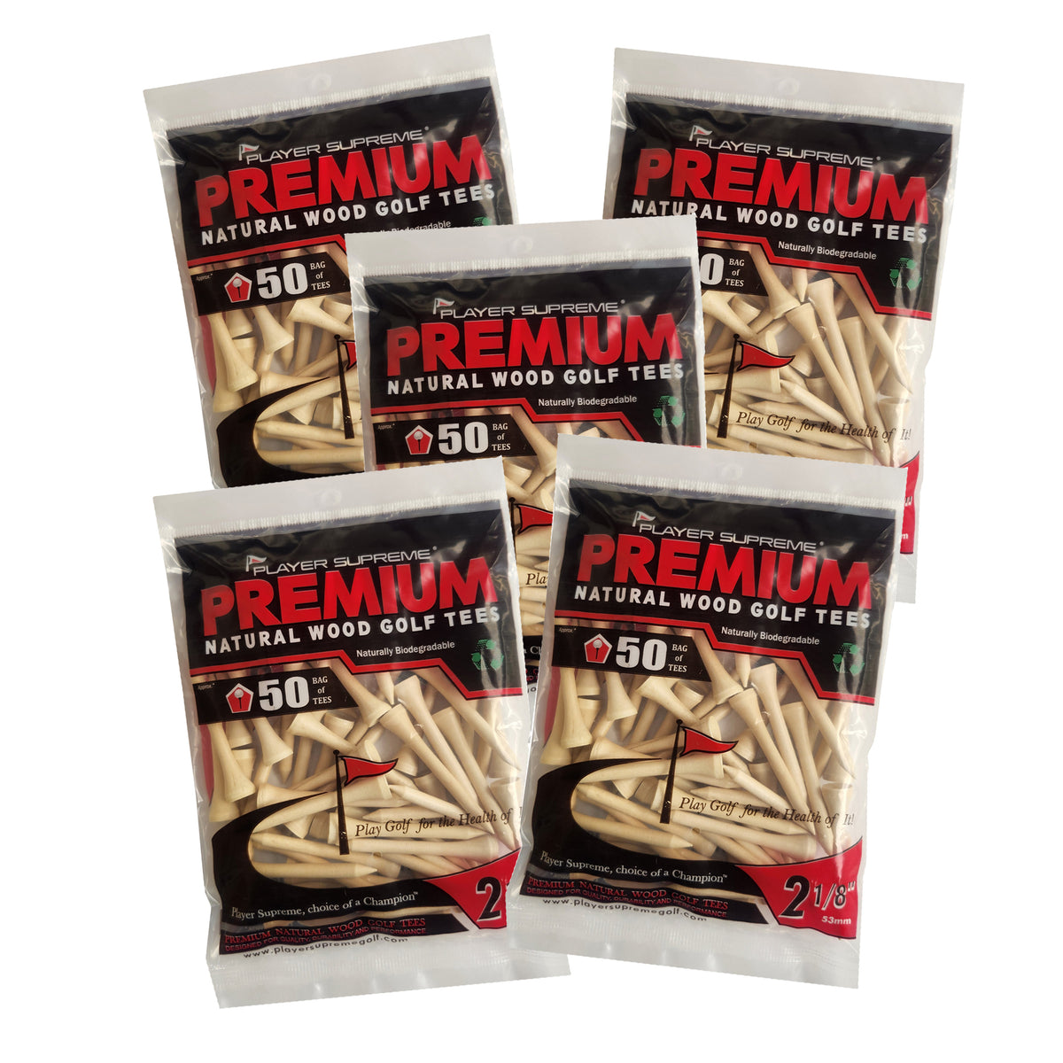 250 Premium Wood from Player Supreme Golf Tees - Available in multiple ...